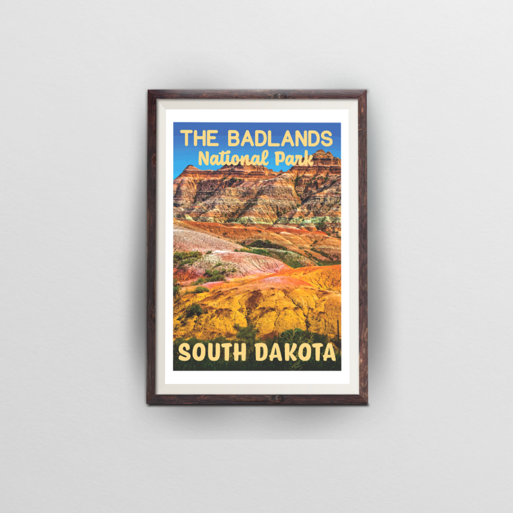 The Badlands National Park Poster | Detoursy Adventure Club